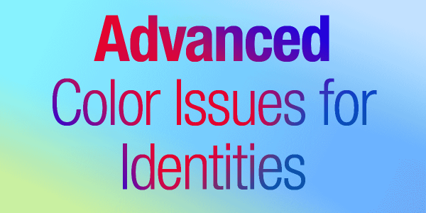 Advanced Color Issues for Identities – Logo Design Theory